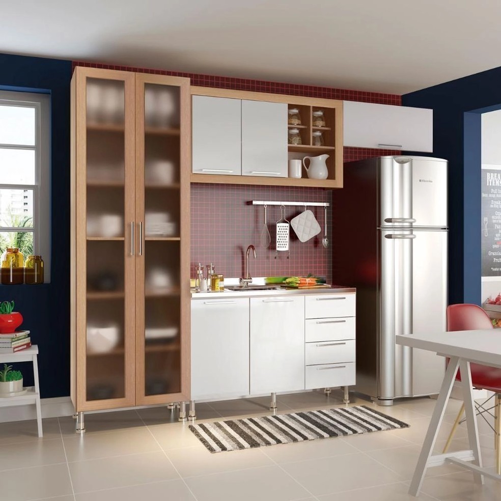 Armários prontos: confira 8 propostas para decorar a cozinha