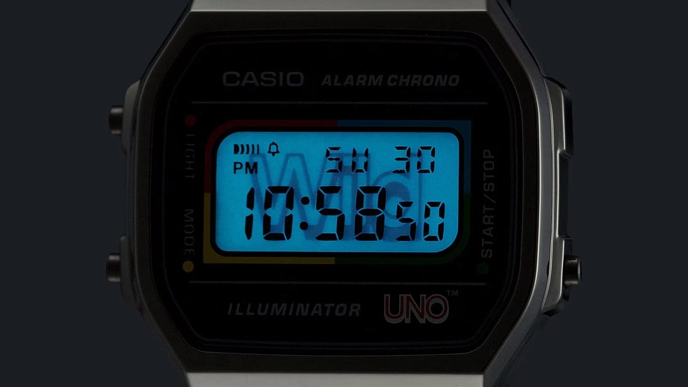 Casio x UNO: relógio clássico se une a jogo de cartas em design exclusivo