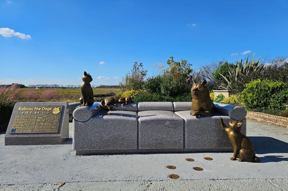Kabosu, a cadela que inspirou meme, ganha estátua em sua homenagem no ...