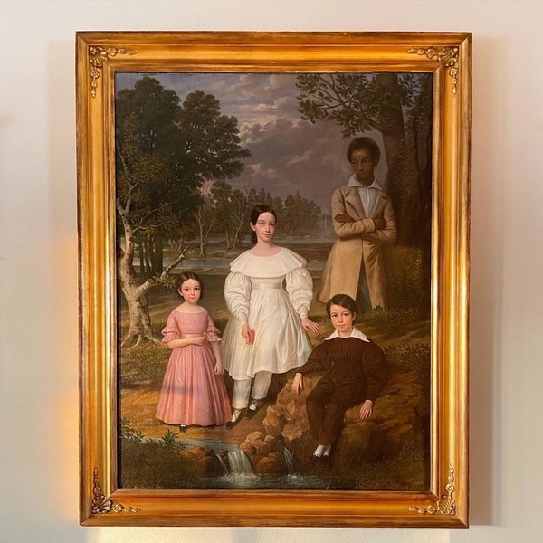 Jovem preto apagado de quadro do século 19 é restaurado após ficar ...