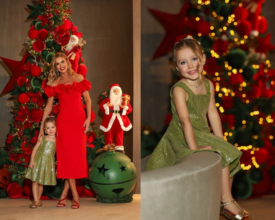 Ana Paula Siebert mostra decoração de Natal da sua casa em SP ao lado ...