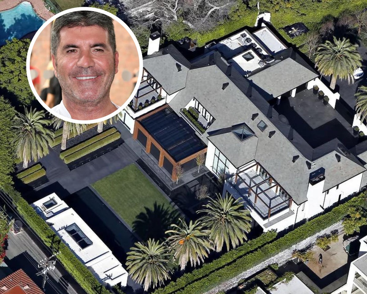 Antiga mansão de Simon Cowell em Beverly Hills volta ao mercado e é ...