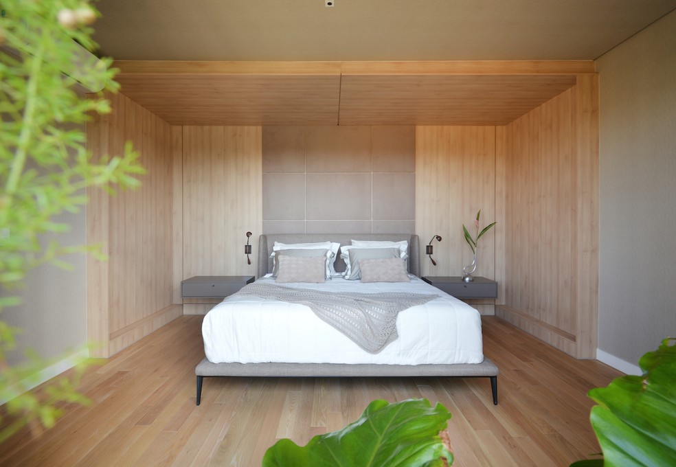 Casa de 538 m² é marcada por madeira, brises metálicos e paisagismo