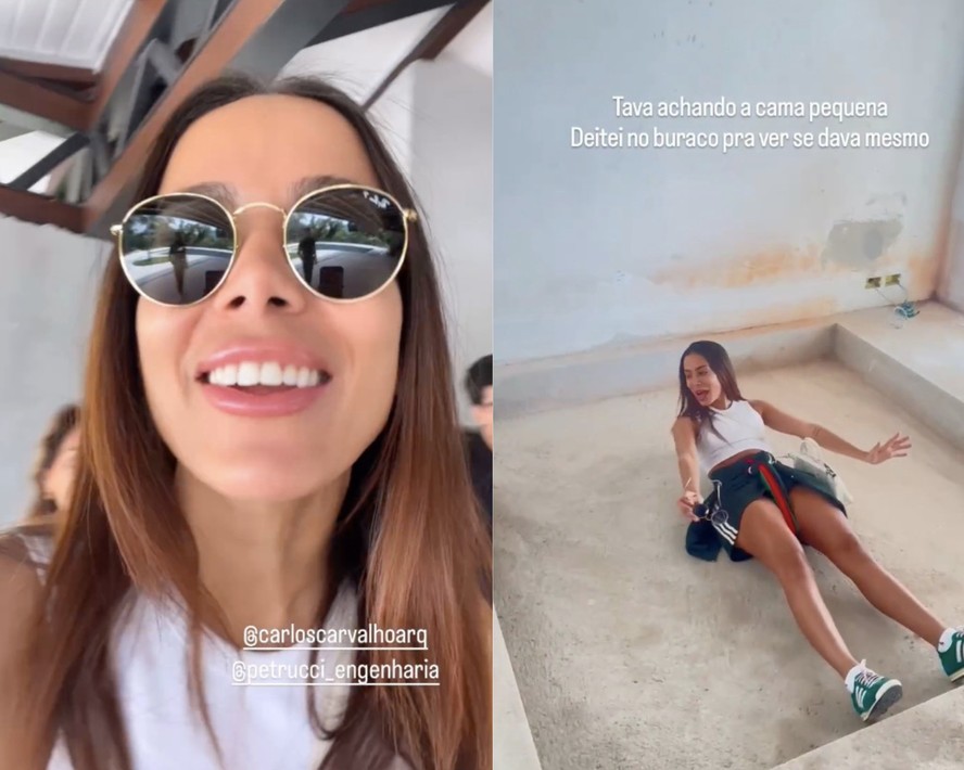 Anitta visita obra da sua mansão no Rio de Janeiro e comemora agilidade ...