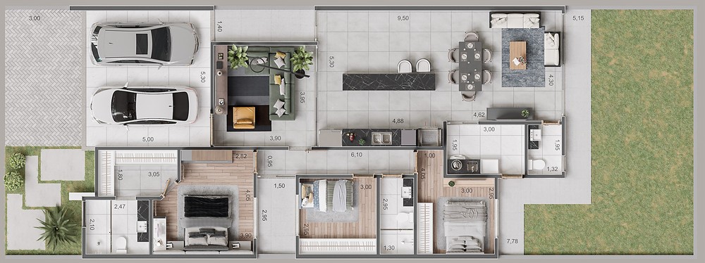 20 plantas de casas pequenas: projetos e exemplos para se inspirar