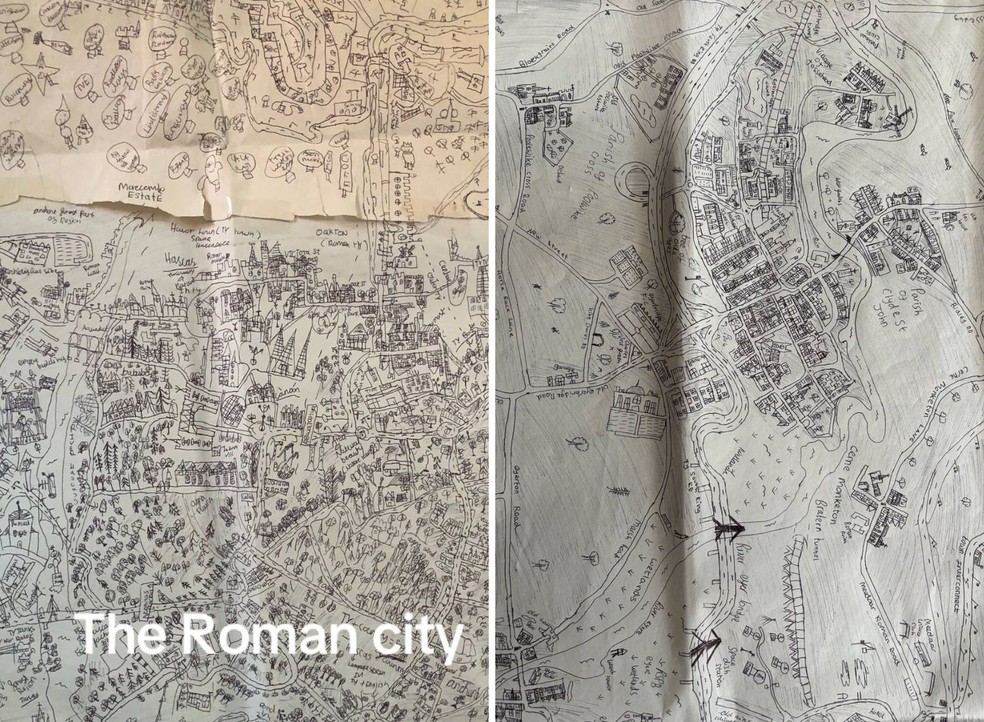 Jovem passa 7 anos desenhando mapa gigante de cidade que ele inventou ...