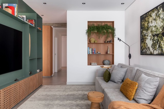 Integração e muxarabi norteiam projeto de apartamento de 278 m²