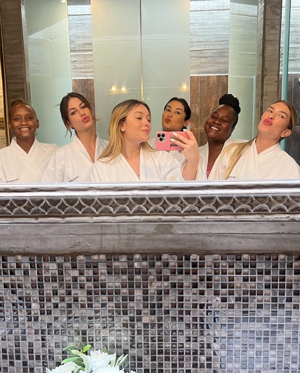 Mari Gonzalez aproveita dia no spa durante viagem pela Argentina