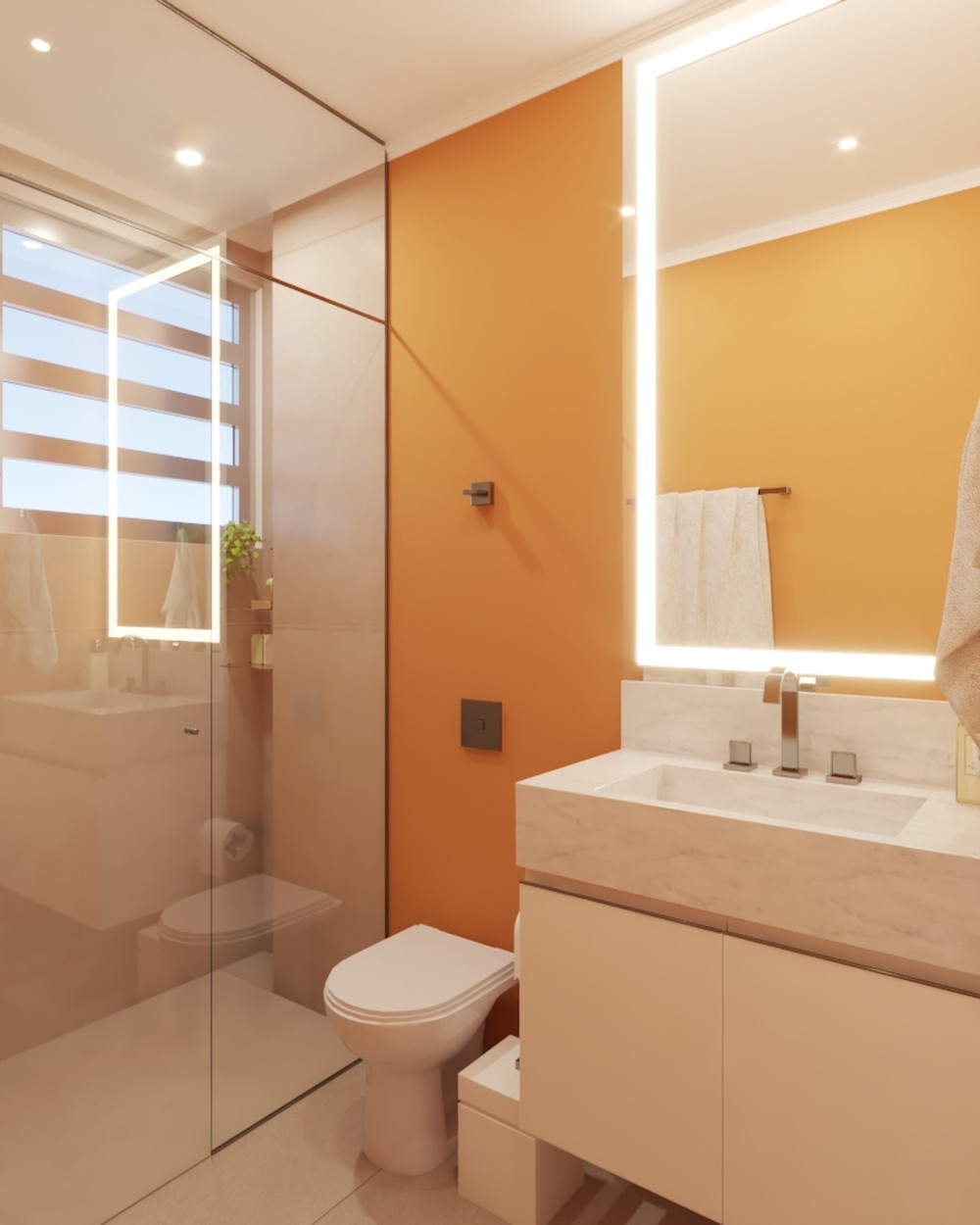 Boxe em banheiros pequenos: 46 inspirações + ideias simples | Decoração ...