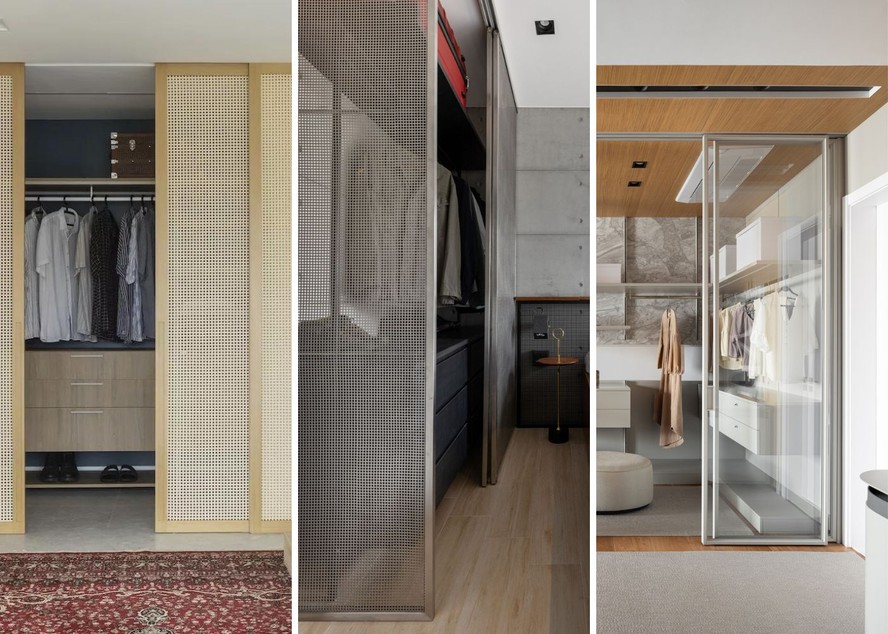 Portas para closets: confira opções de materiais e fechamentos | Dicas ...