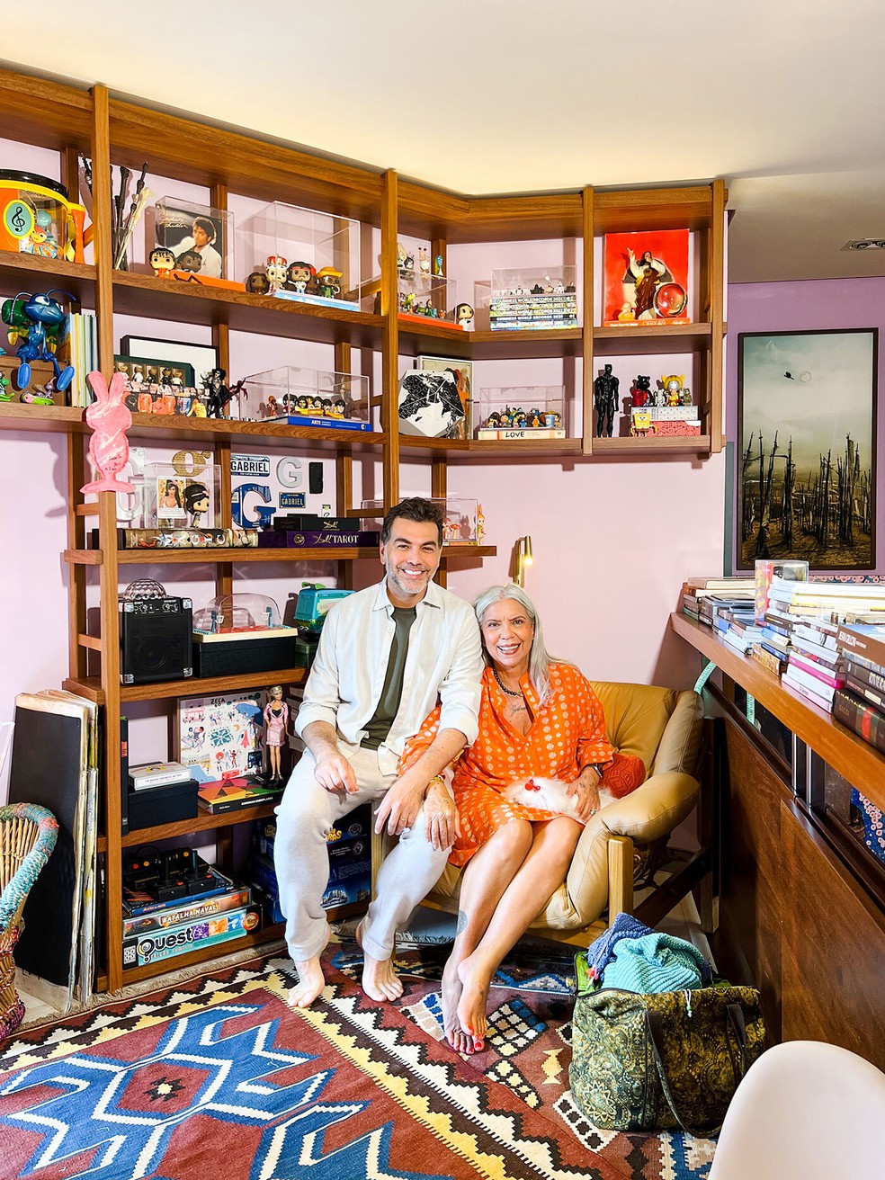 Astrid Fontenelle cria ateliê de arte em antiga brinquedoteca do filho