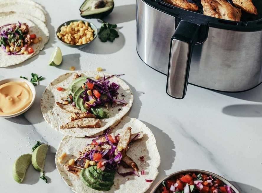 tacos mexicanos de frango