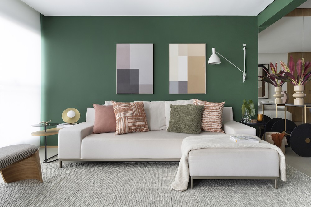 Decoração de sala verde: 16 projetos inspiradores com a cor que é tendência