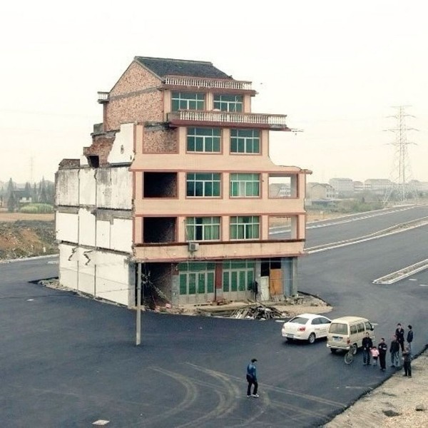 As famosas 'casas-prego' chinesas impressionam pela resistência e história