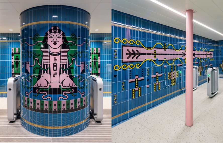 Metrô de Londres ganha banheiros públicos com arte e design impressionantes