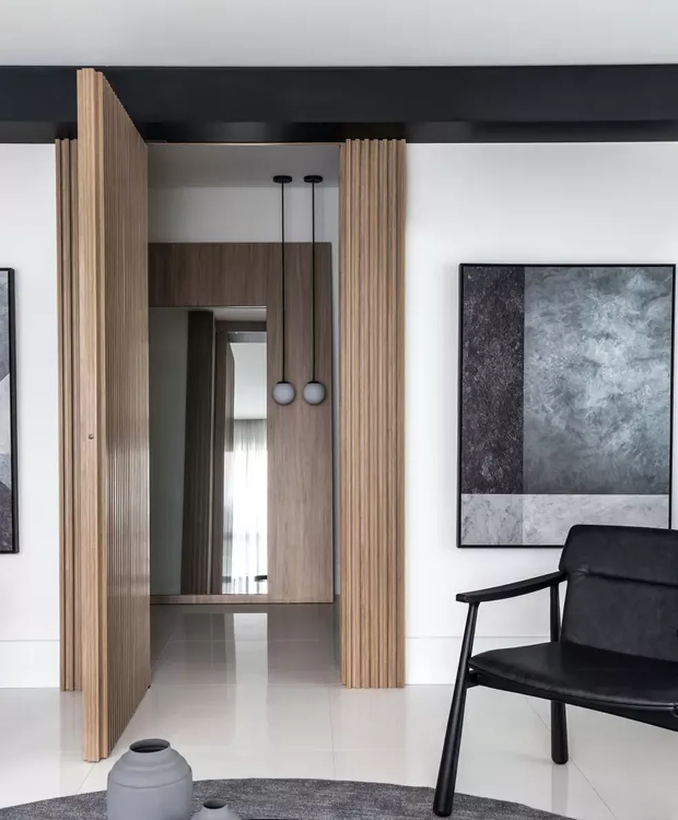 Porta pivotante: o que é, como usar e 15 projetos para se inspirar ...