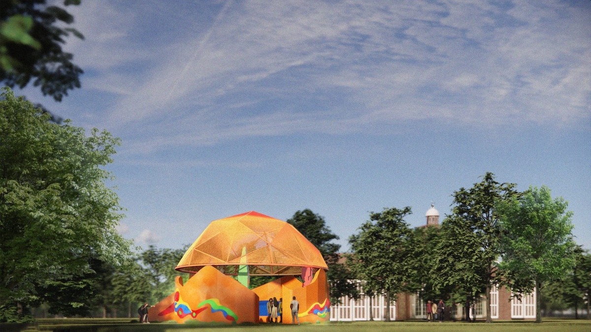 Pavilhão geodésico colorido de Lego será instalado ao lado do ...