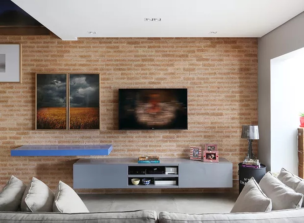 Parede de TV da sala: 50 projetos com diversas ideias de decoração ...
