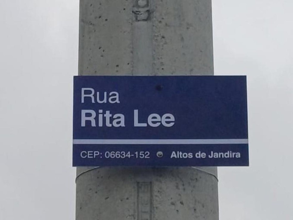 Rita Lee ganha rua com o seu nome na cidade paulista de Jandira