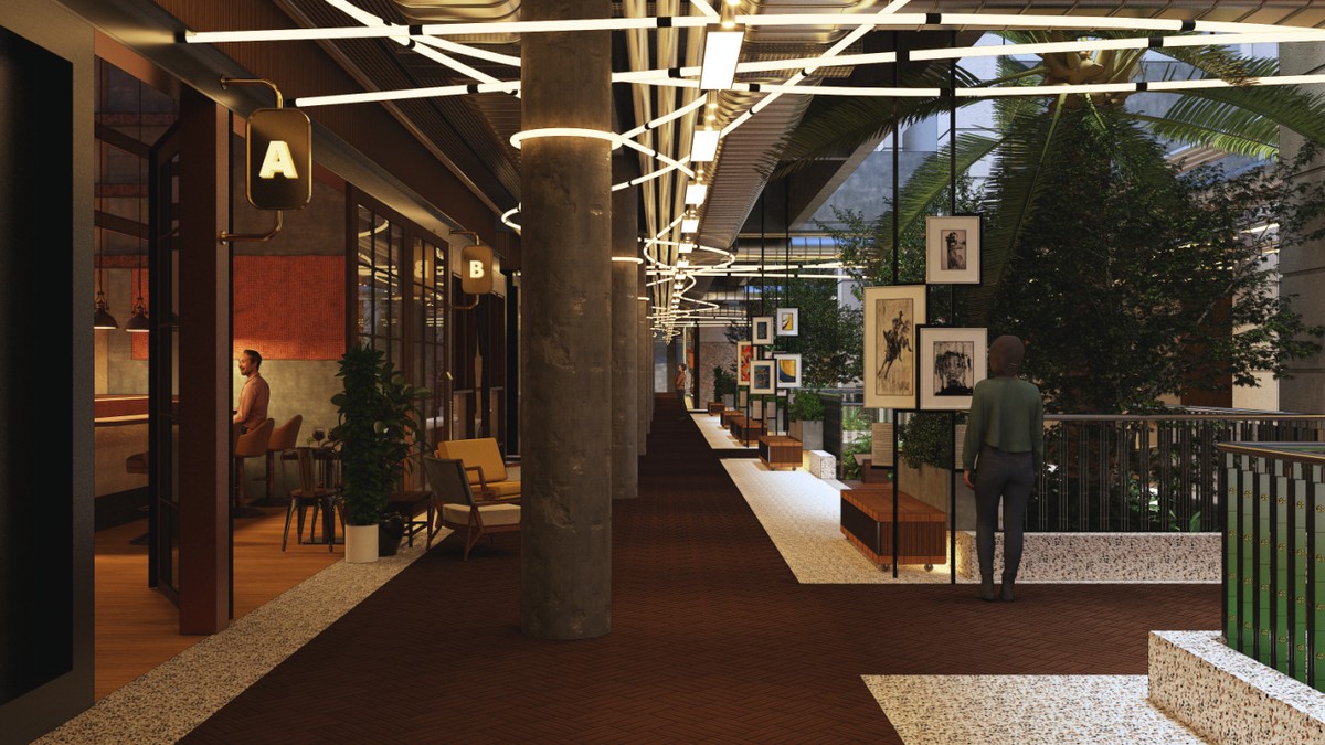 Complexo de gastronomia, arte e serviços ocupará antigo prédio da Telesp