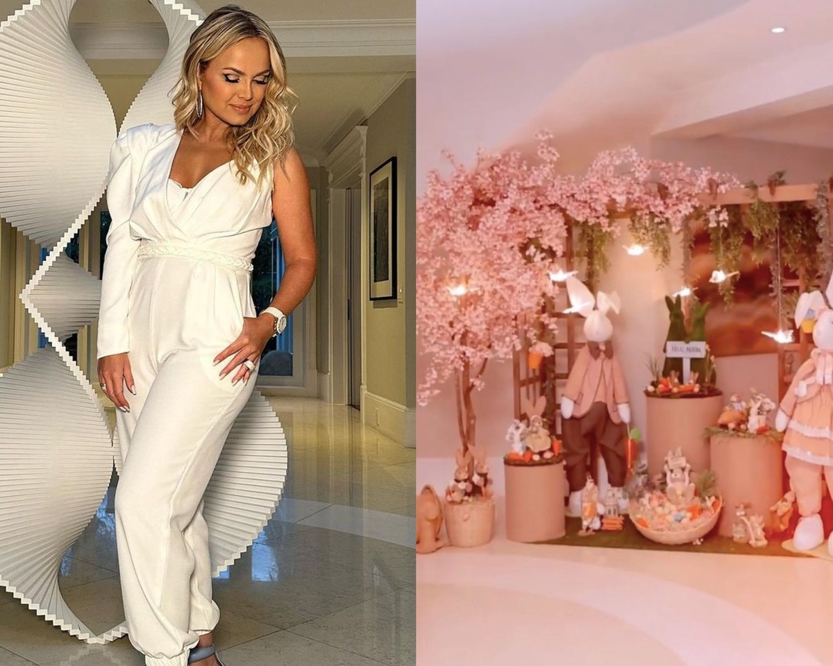 Eliana decora a sua casa para a Páscoa e conta que gosta de receber convidados: "Reúno pessoas ...