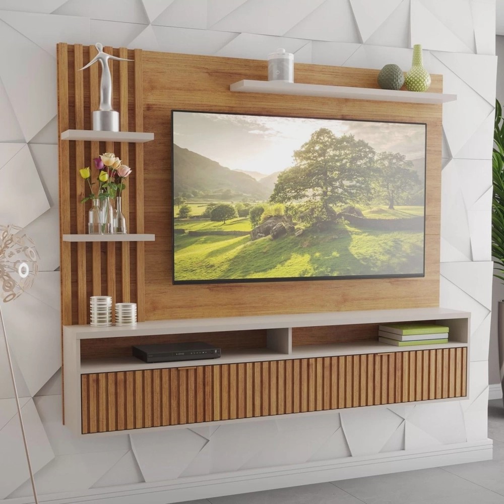 Painel para TV ripado: 9 modelos prontos para instalar em casa ...