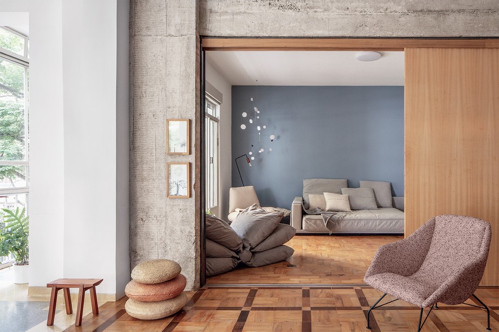 Apartamento paulistano mantém elementos originais dos anos 1940