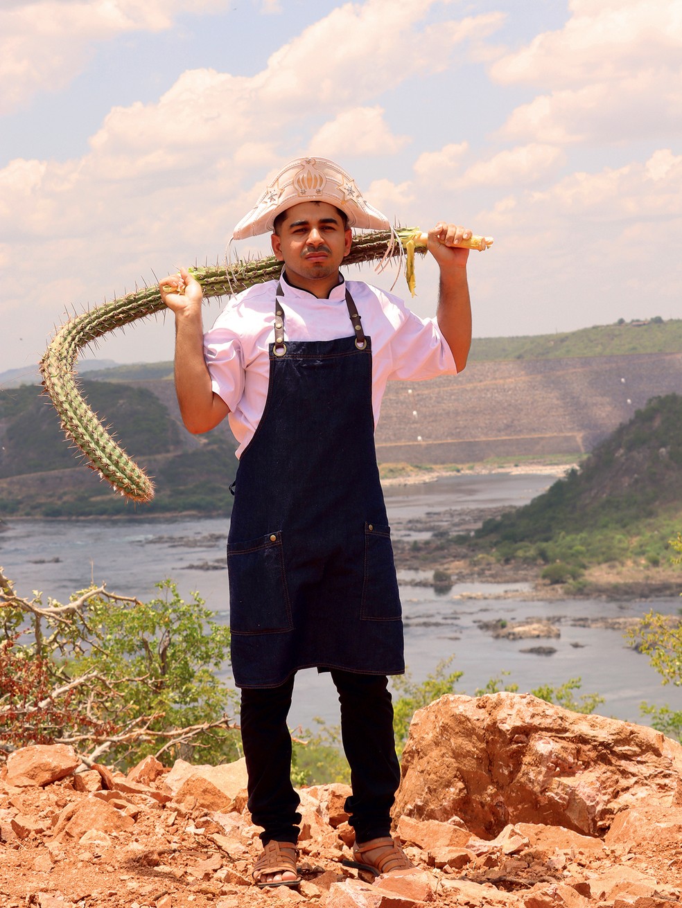 A gastronomia do chef Timoteo Domingos valoriza o uso de cactos
