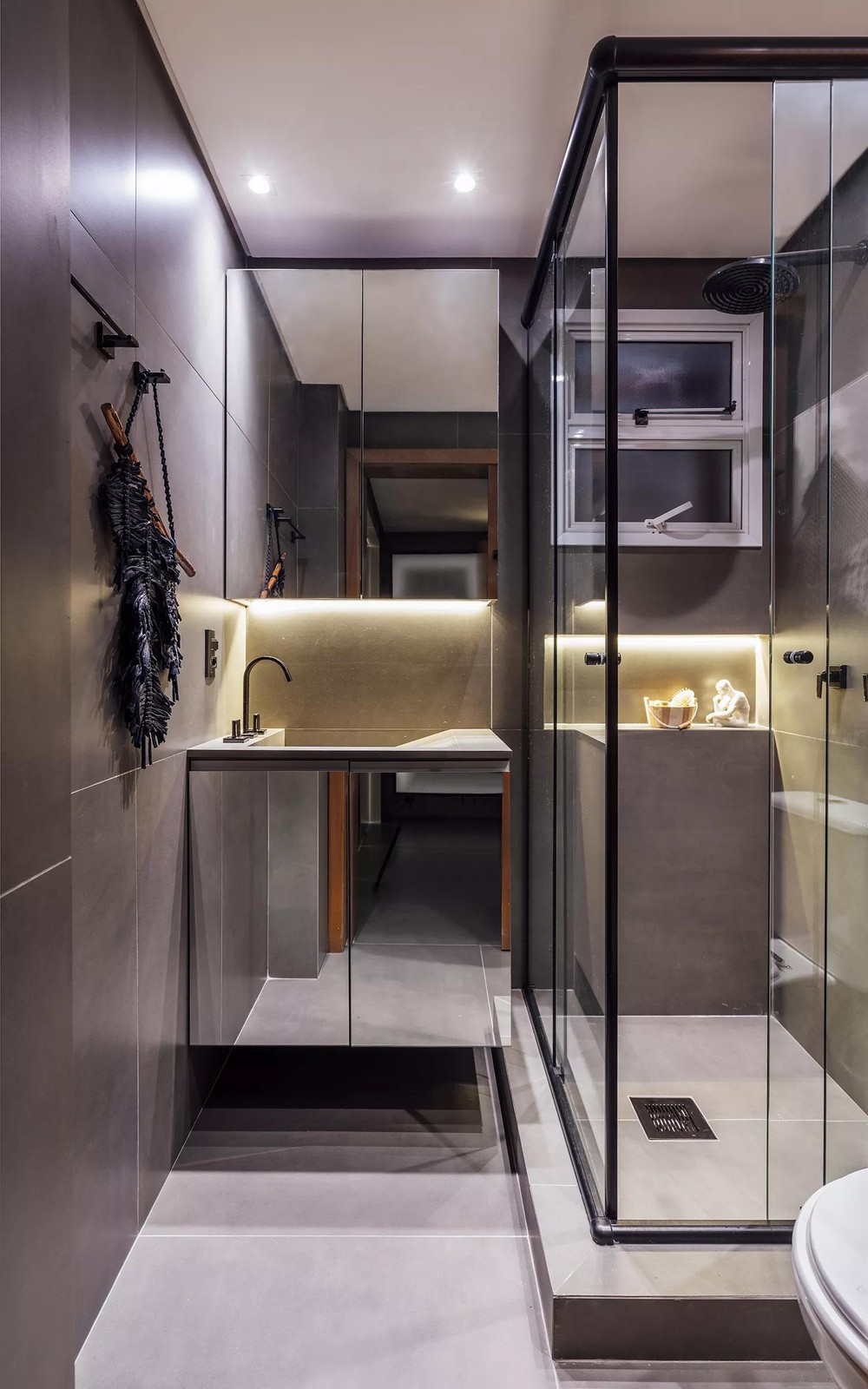 Nicho no boxe do banheiro: dicas, preço e materiais + 35 fotos se inspirar