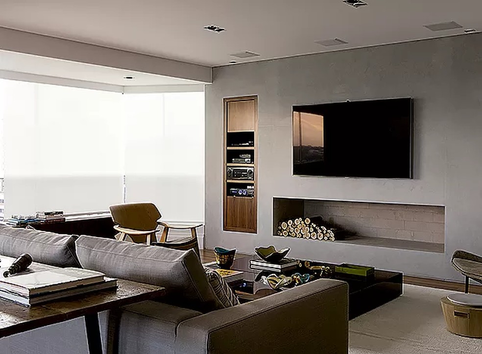 Parede de TV da sala: 50 projetos com diversas ideias de decoração ...