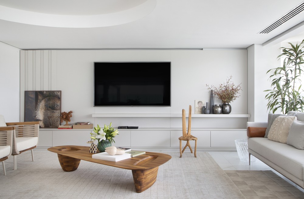 Parede de TV da sala: 50 projetos com diversas ideias de decoração ...