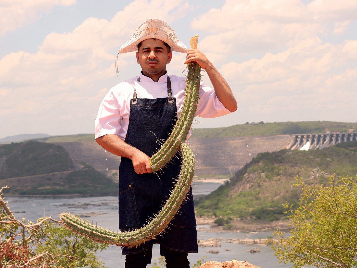 A gastronomia do chef Timoteo Domingos valoriza o uso de cactos
