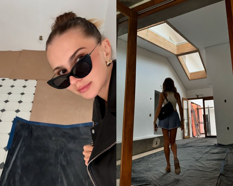Isa Scherer abre álbum de fotos e atualiza estado de obra de mansão