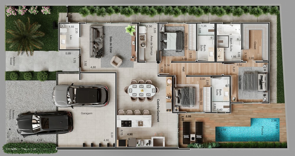 20 plantas de casas pequenas: projetos e exemplos para se inspirar