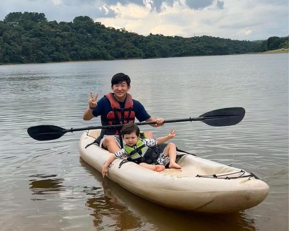 Pyong Lee leva filho para praticar esporte em hotel com diárias de R$ 6 ...