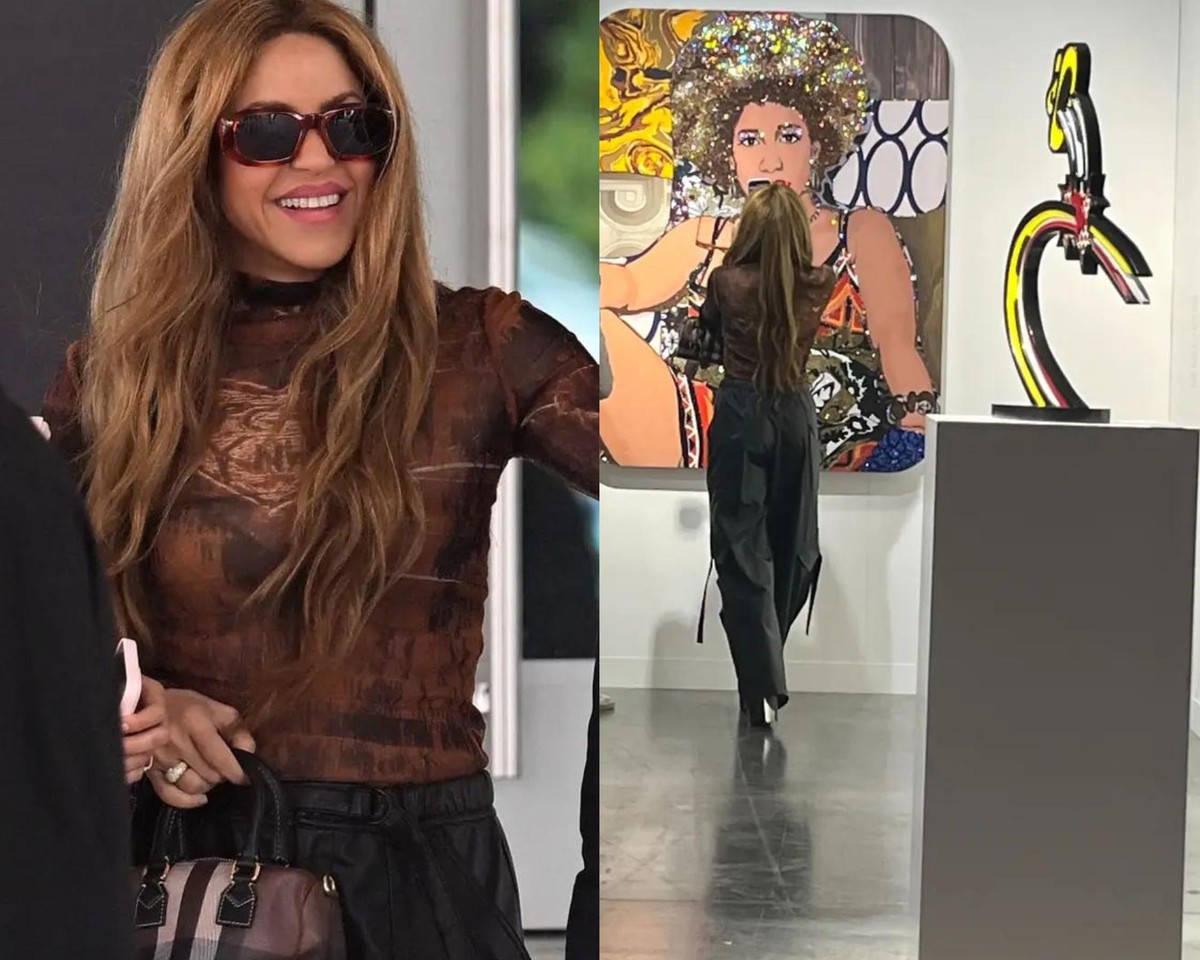 Shakira visita a Art Basel Miami Beach e aprecia obra de arte avaliada ...