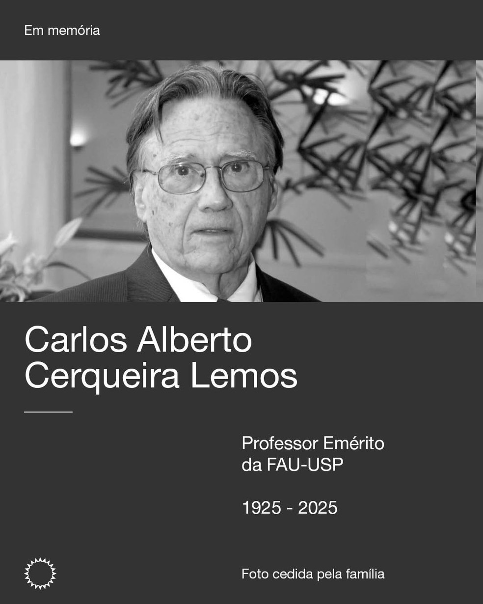 Morre aos 100 anos o arquiteto Carlos Lemos, professor da FAU-USP e colega de Oscar Niemeyer