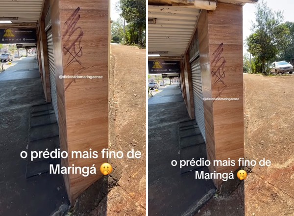 Prédio mais estreito de Maringá, que parece só ter as portas, viraliza ...