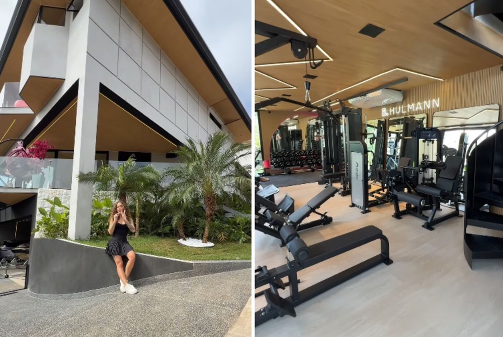 Bianca Hulmann, a rainha dos cachos, faz tour por academia particular ...