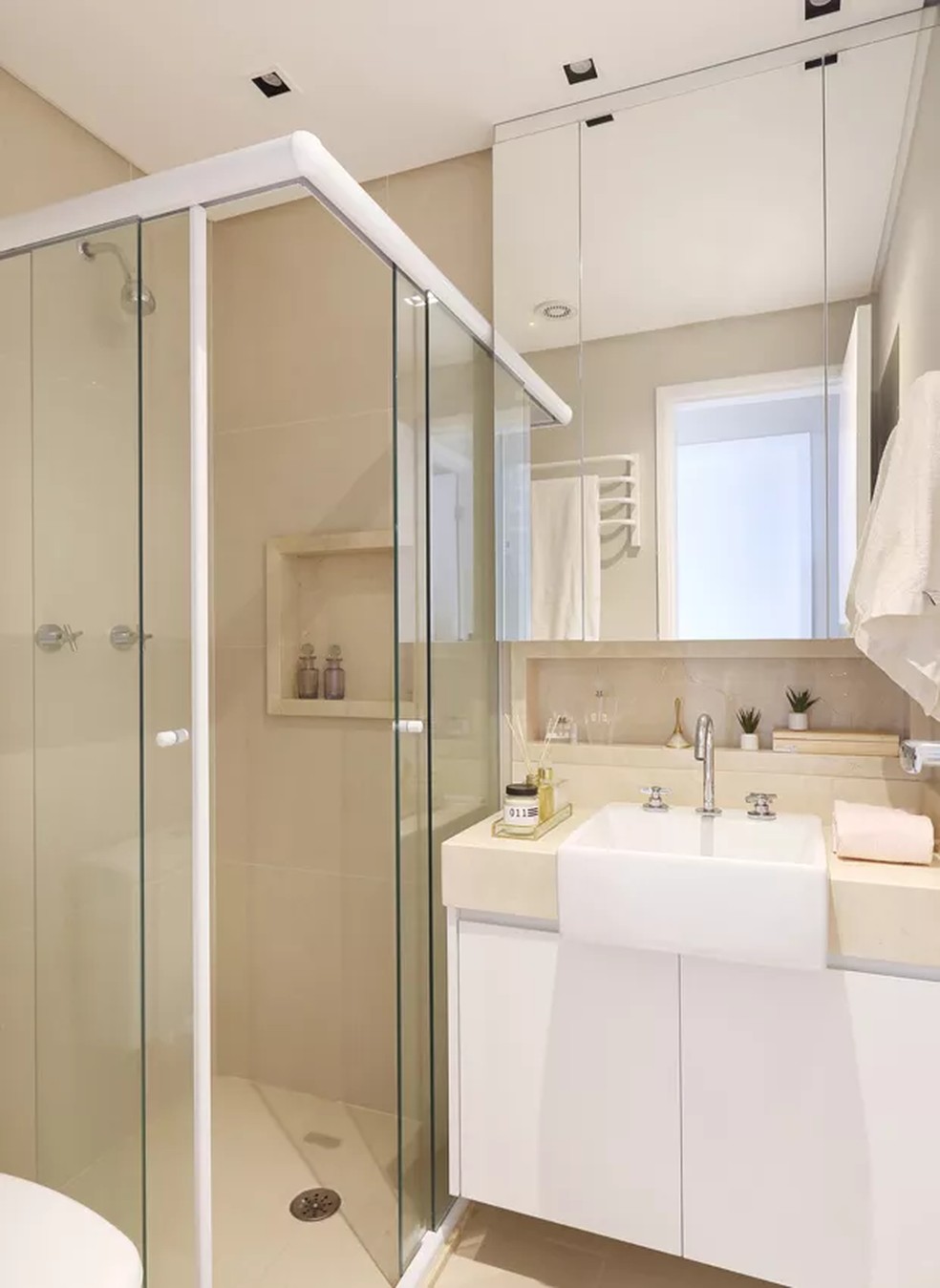 Nicho no boxe do banheiro: dicas, preço e materiais + 35 fotos se inspirar