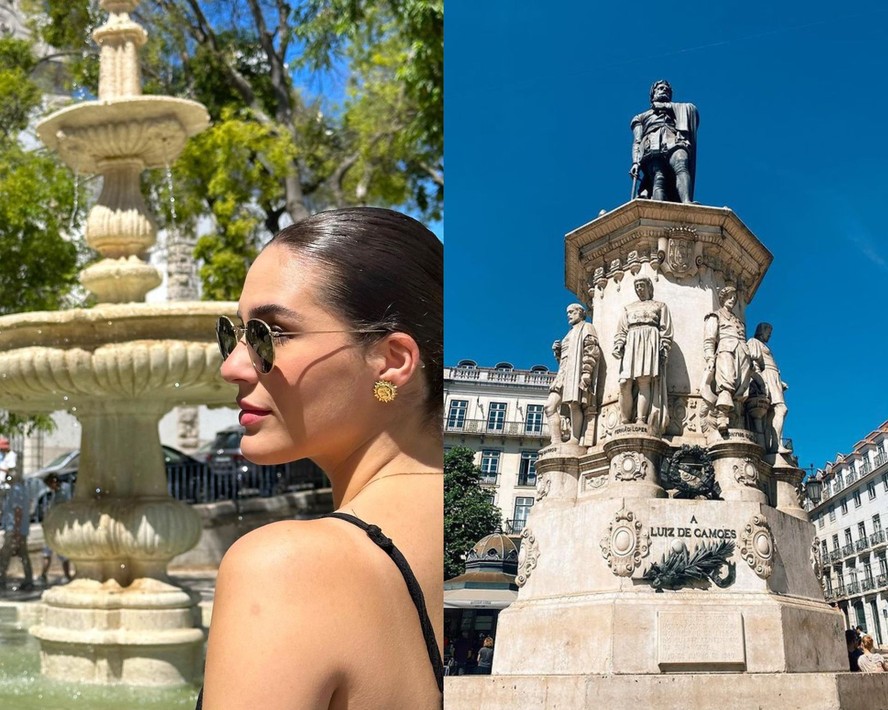Lívian Aragão passeia pelas ruas de Lisboa no seu primeiro dia em Portugal