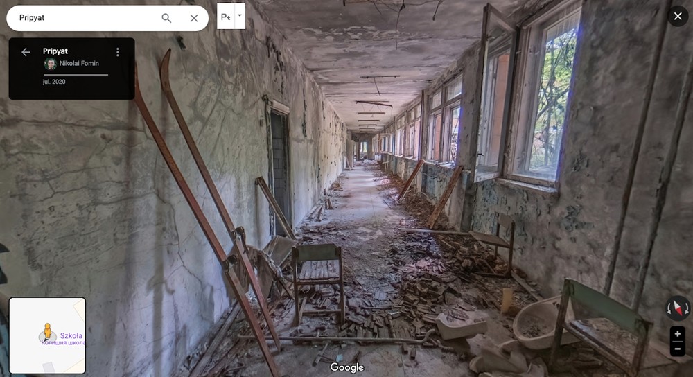 Street View permite explorar a região de Chernobyl, onde aconteceu o ...