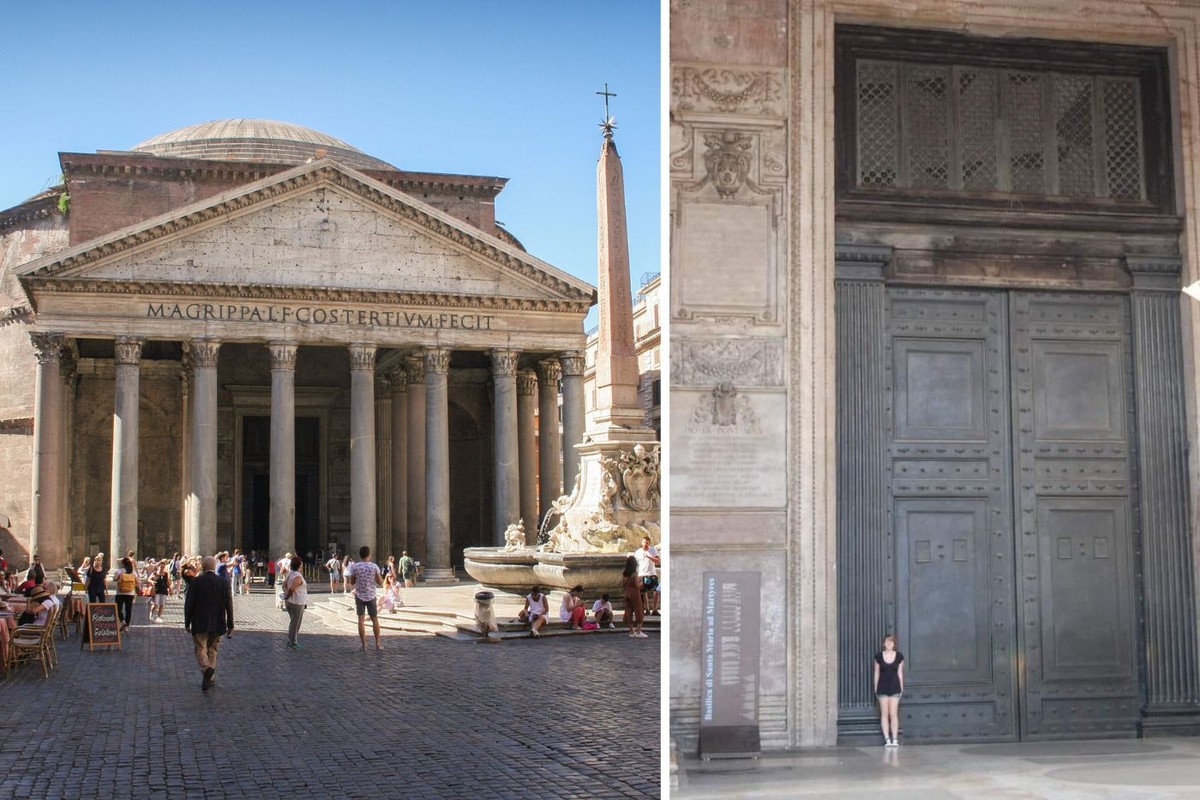 Porta romana colossal é uma das mais antigas do mundo, feita de bronze ...