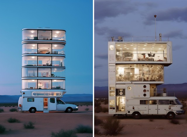 Motorhomes criados via IA surpreendem com mais de 5 andares e design ...