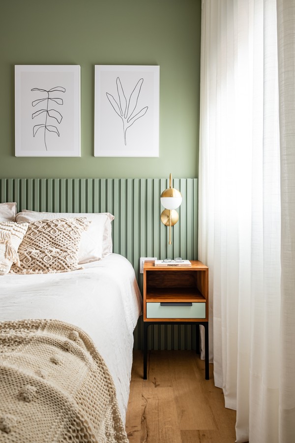 Quarto verde: 39 inspirações para criar um ambiente leve, natural e ...