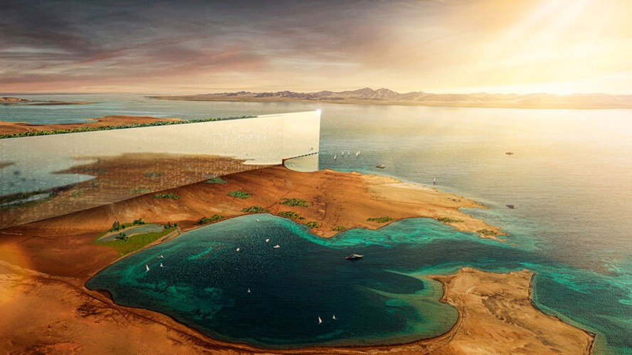 Construção da megacidade linear avança na Arábia Saudita; veja imagens ...