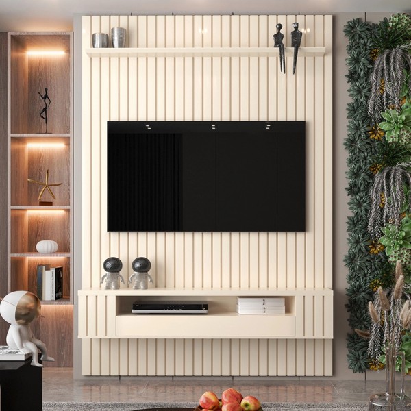 Painel para TV ripado: 9 modelos prontos para instalar em casa ...