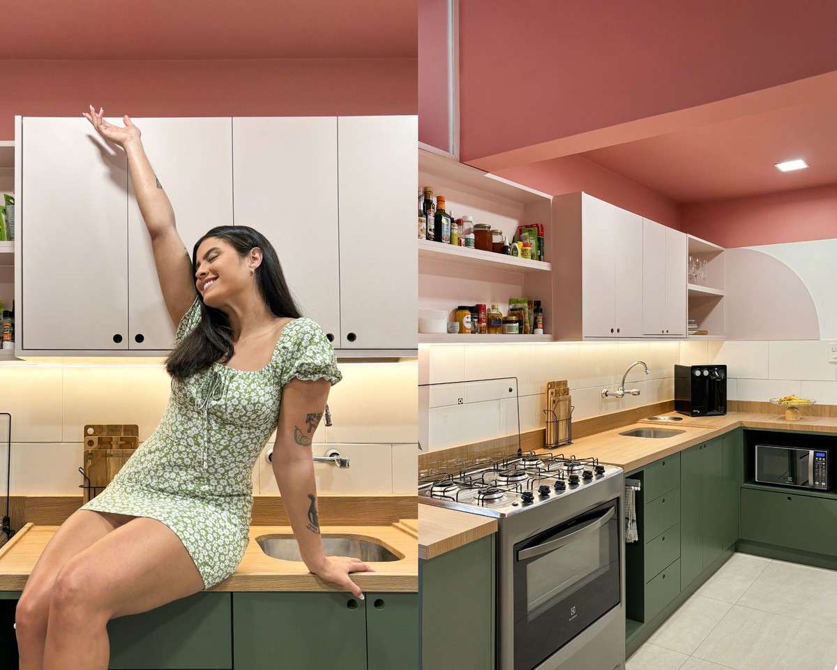 Hana Khalil compartilha detalhes da reforma de sua cozinha em apê no RJ ...
