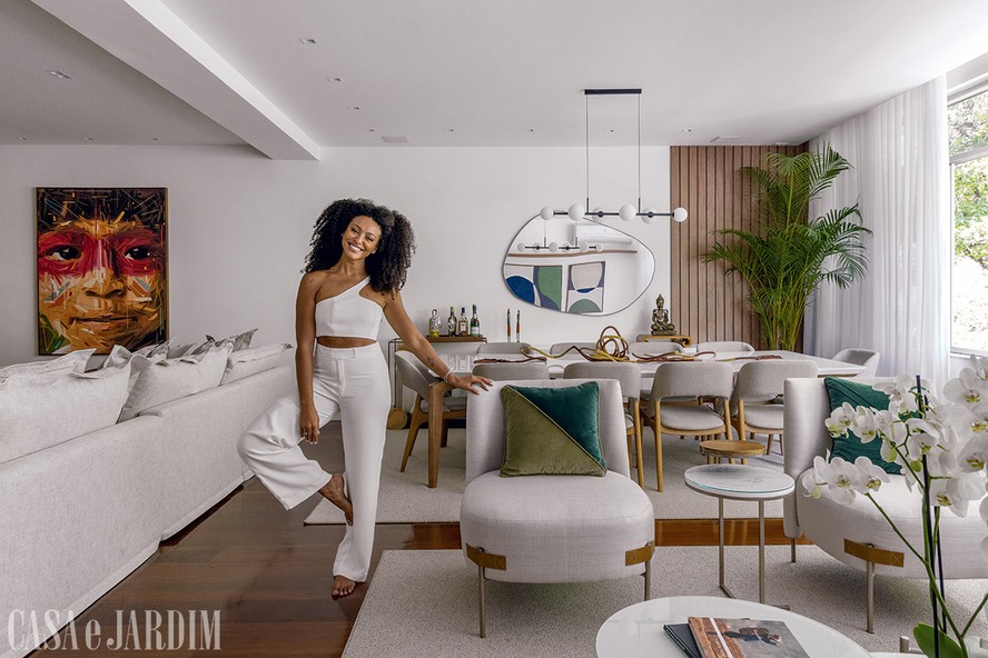 Sheron Menezzes mostra a decoração de seu apartamento de 220 m² no RJ ...