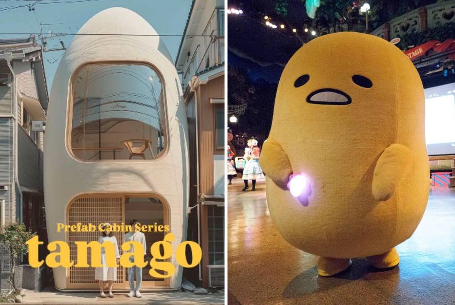 Casa em formato oval, inspirada no anime Gudetama, faz sucesso na web